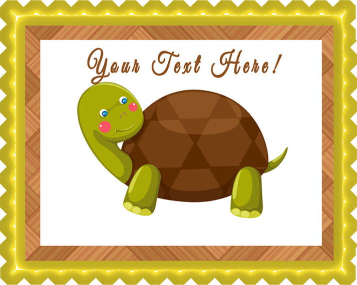 Cute Turtle - Edible Cake Topper or Cupcake Toppers – EPOC-PRINT