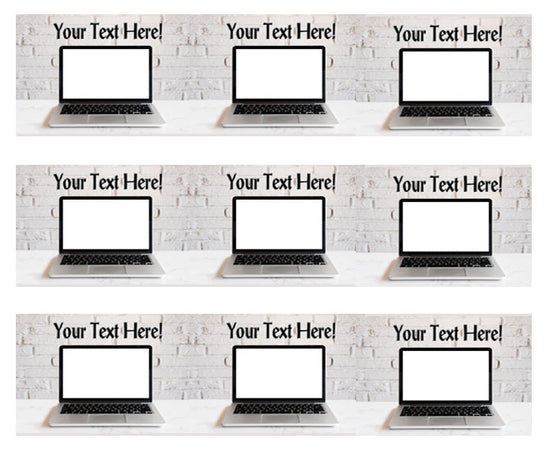 Laptop Computer - Edible Cake Topper, Cupcake Toppers, Strips – EPOC-PRINT