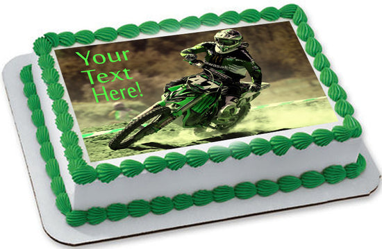 Motocross Racer - Edible Cake Topper, Cupcake Toppers, Strips – EPOC-PRINT