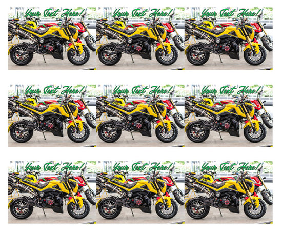 Sport Motorcycle - Edible Cake Topper, Cupcake Toppers, Strips – EPOC-PRINT
