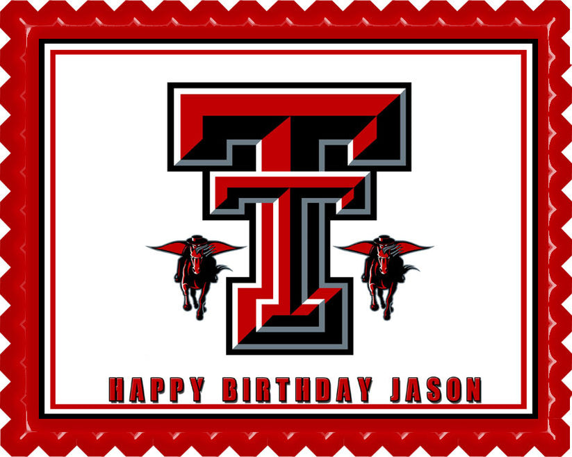 Texas Tech University (Nr1) - Edible Cake Topper OR Cupcake Topper, De ...